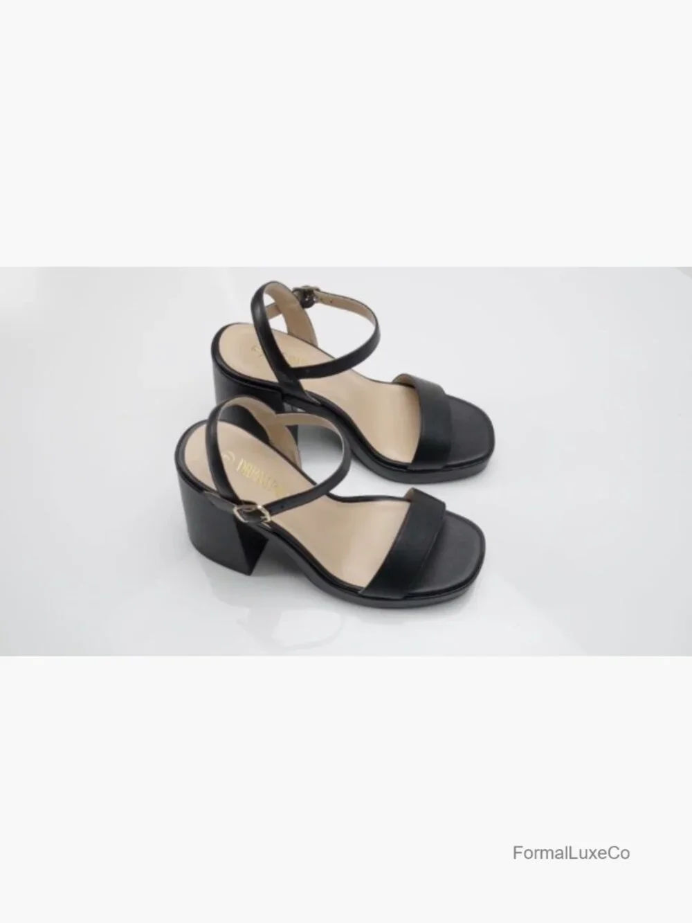 Shoes | Block Chunky Platform High Heels Open Toe Ankle Strap Dress ...